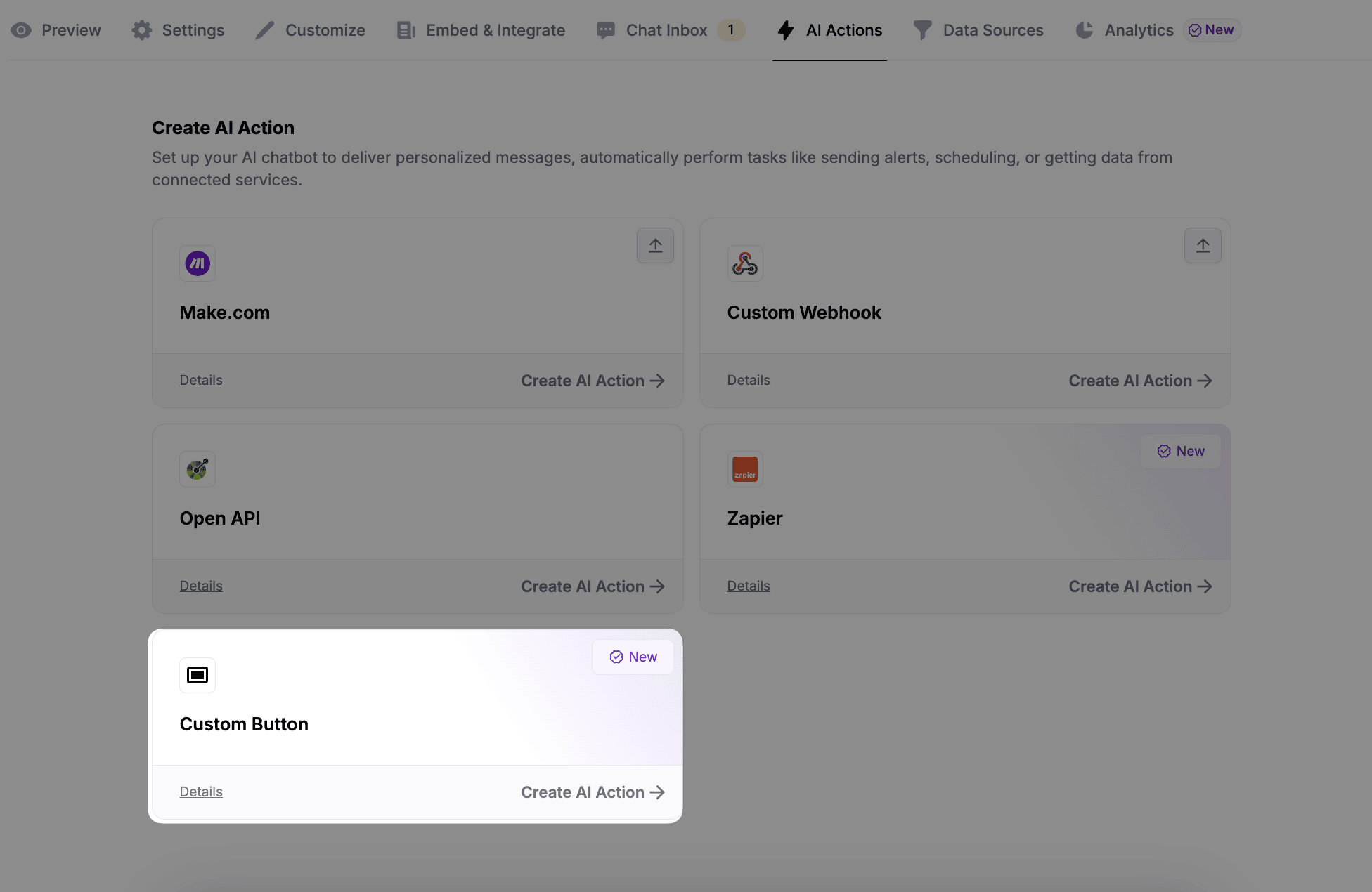 Custom Button AI Actions