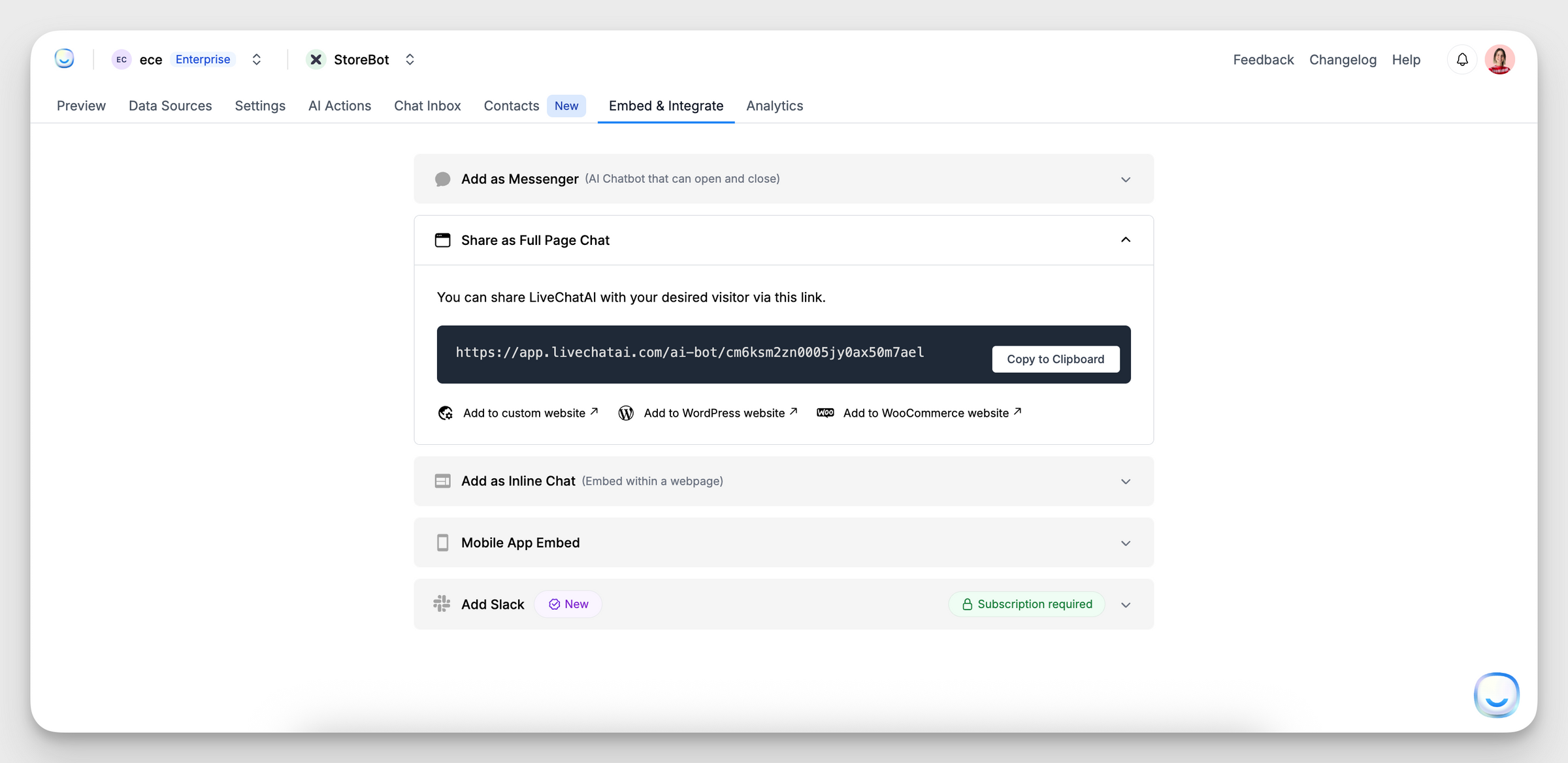 How to Customize Full Page Chat on LiveChatAI