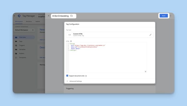How to Install Embed Code for LiveChatAI?