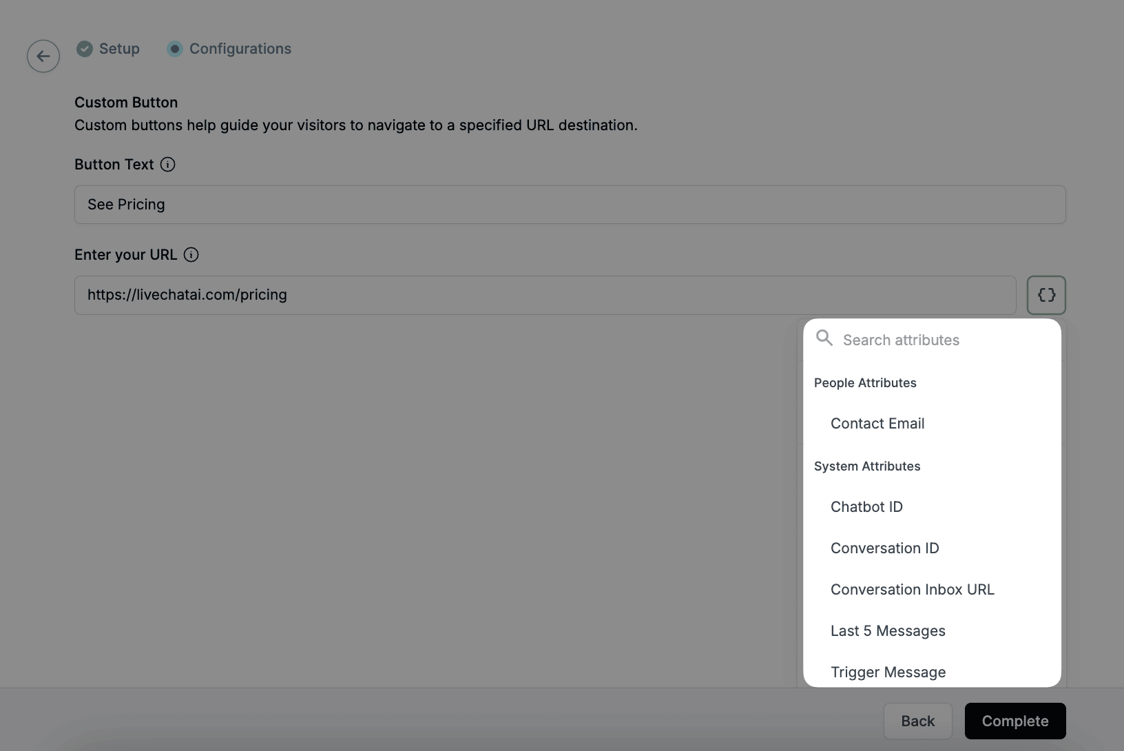Custom Button AI Actions
